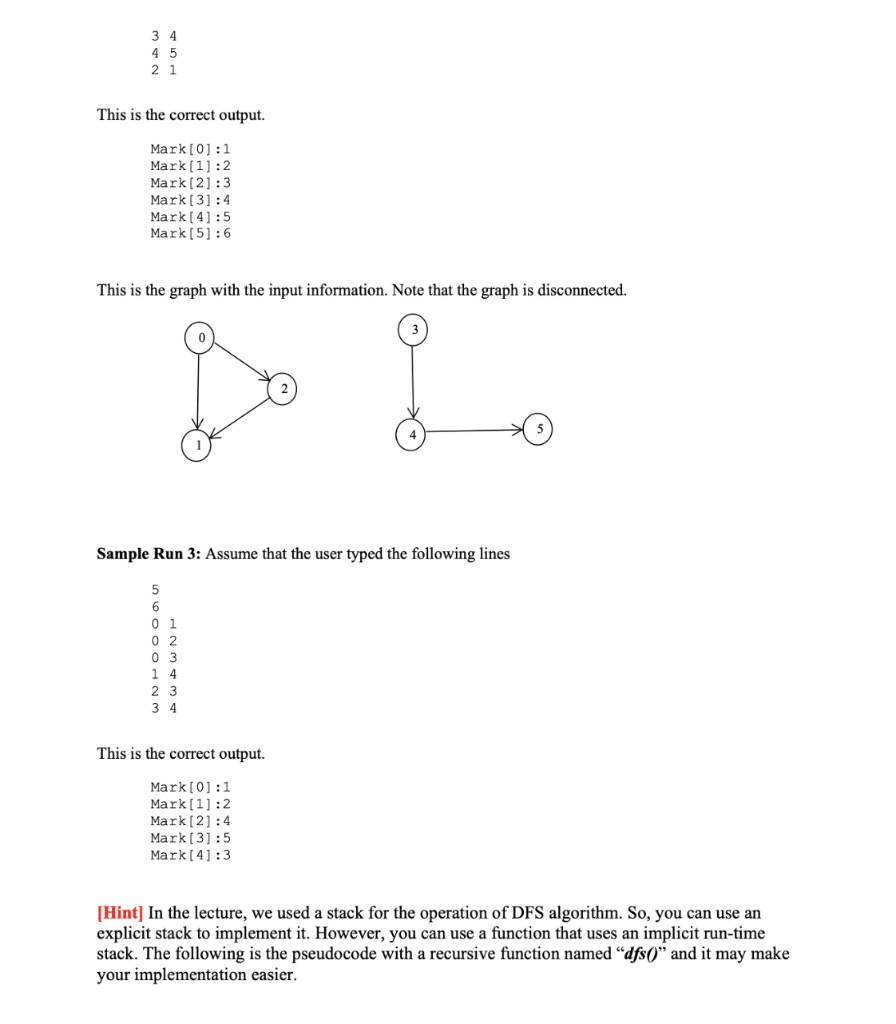 Solved 2 Write A C Or Java Program For Hw62 That 3792
