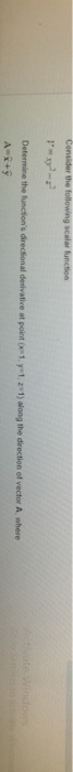 Solved Consider the following scalar function: V = xy^2 - | Chegg.com Solved Consider the following scalar function: V = xy^2 - | Chegg.com