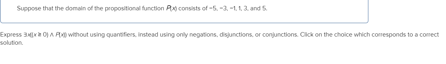 Solved Suppose that the domain of the propositional function | Chegg.com