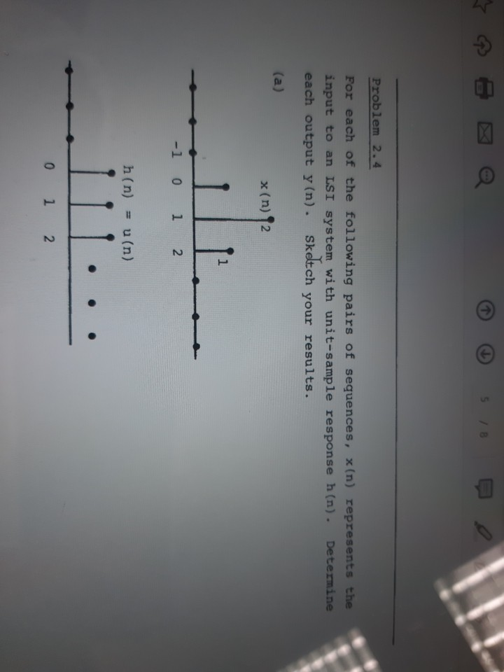 Solved Problem 2.4 For each of the following pairs of | Chegg.com