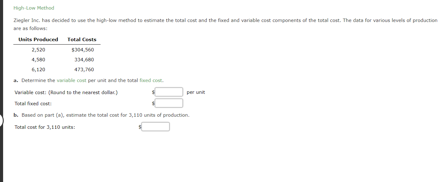 Solved Relevant Range and Fixed and Variable Costs Child | Chegg.com
