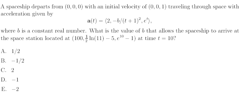 Solved A spaceship departs from (0,0,0) with an initial | Chegg.com