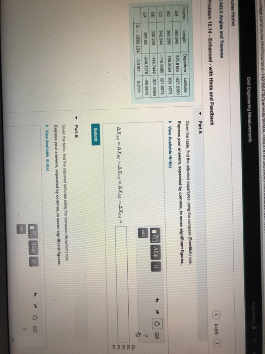 Solved Given the table, find the adjusted departures using | Chegg.com