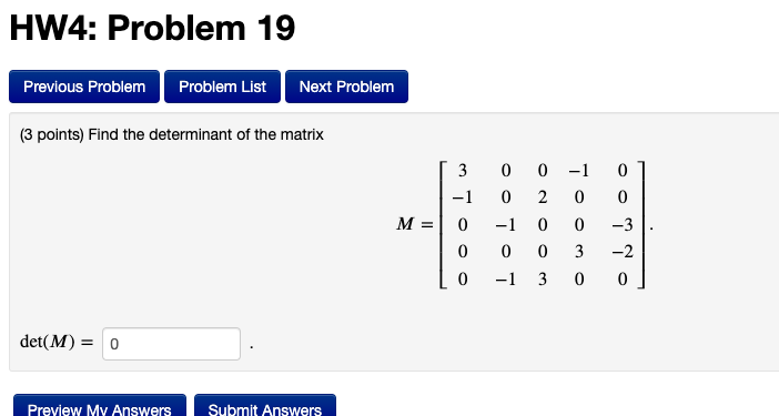 Solved HW4: Problem 18 Previous Problem Problem List Next | Chegg.com