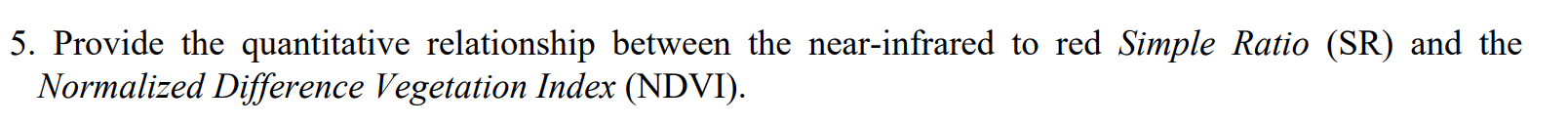 5. Provide the quantitative relationship between the | Chegg.com
