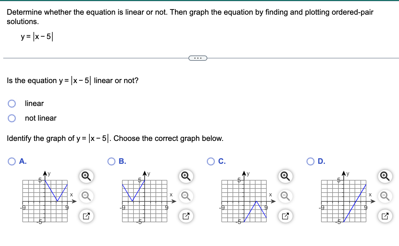 Solved Determine whether the equation is linear or not. Then | Chegg.com