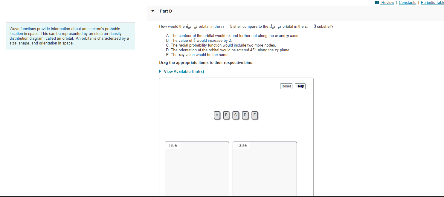 Solved Wave Functions Provide Information About An