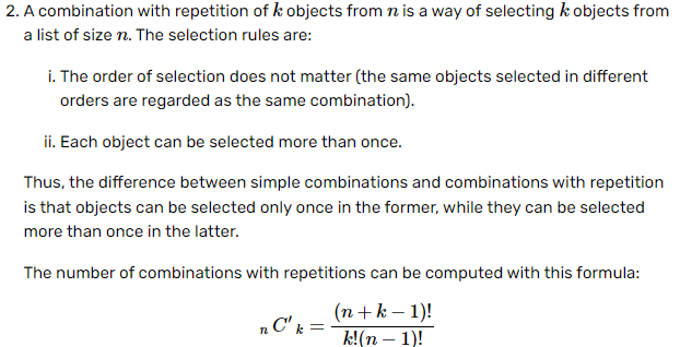 Solved Created a file called combinatorics.py to solve the | Chegg.com