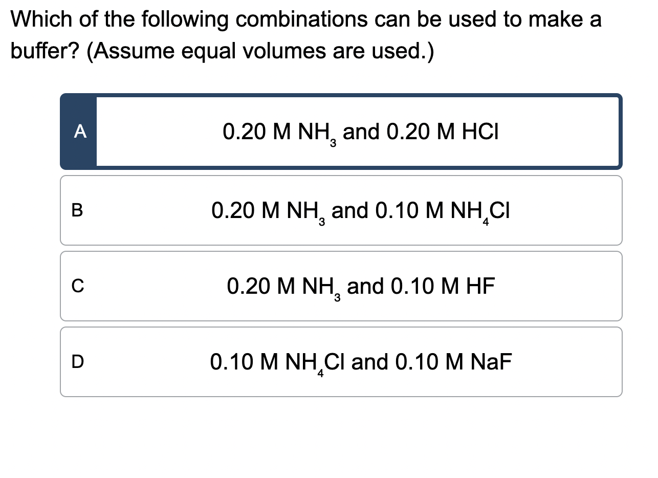 Solved Which of ﻿the following combinations can be ﻿used to | Chegg.com