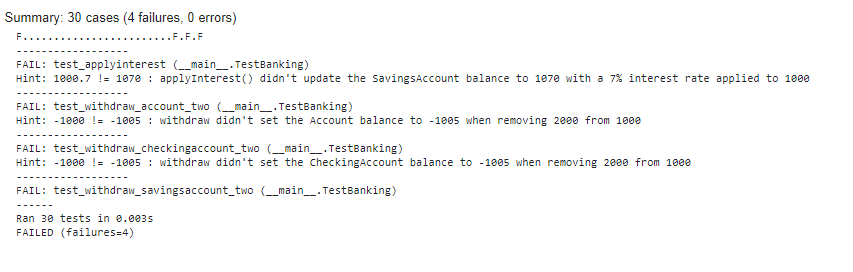 (Python) Need help correcting these errors that occur | Chegg.com