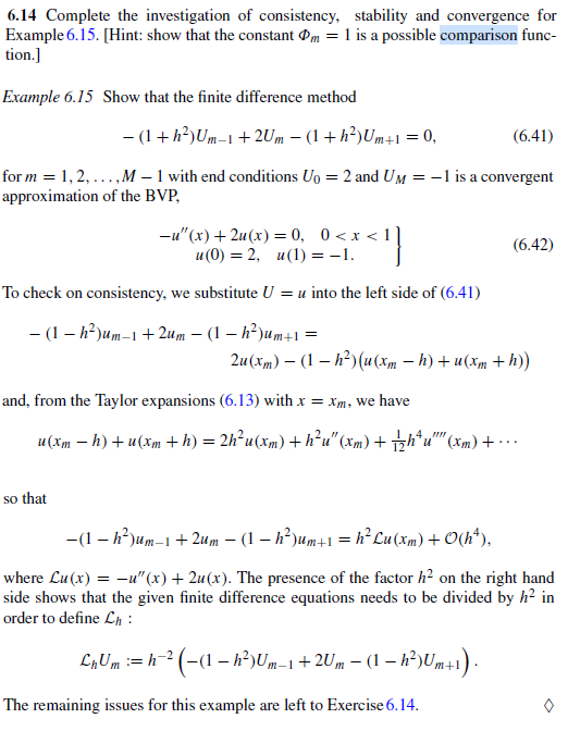 Solved 6.14 Complete the investigation of consistency, | Chegg.com