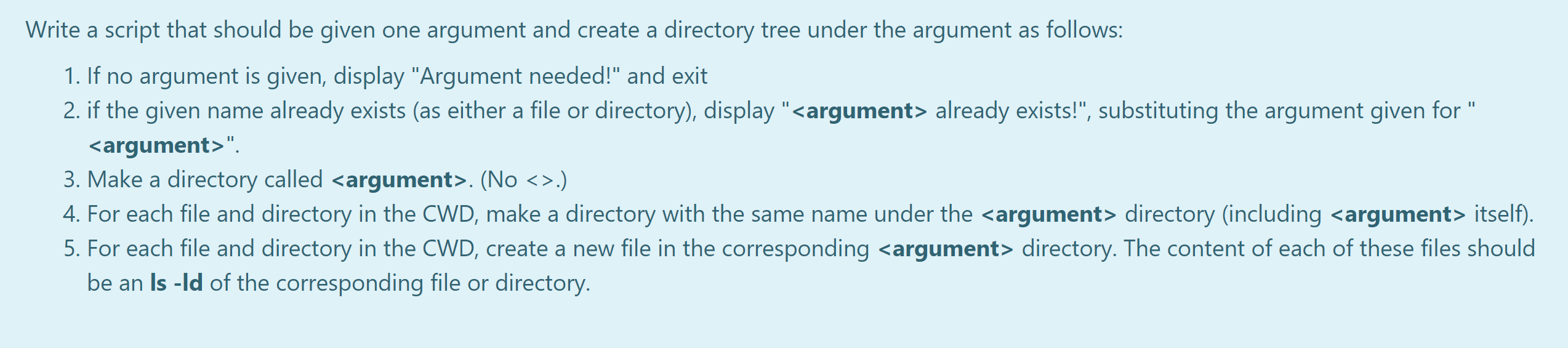 Write a script that should be given one argument and | Chegg.com