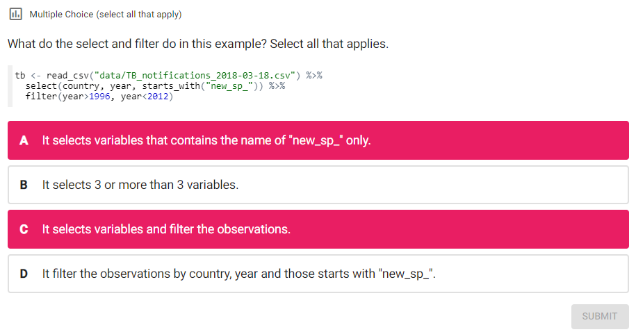 Solved 1. Multiple Choice (select all that apply) What do | Chegg.com