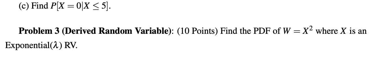 Solved (c) Find P[X =0|X