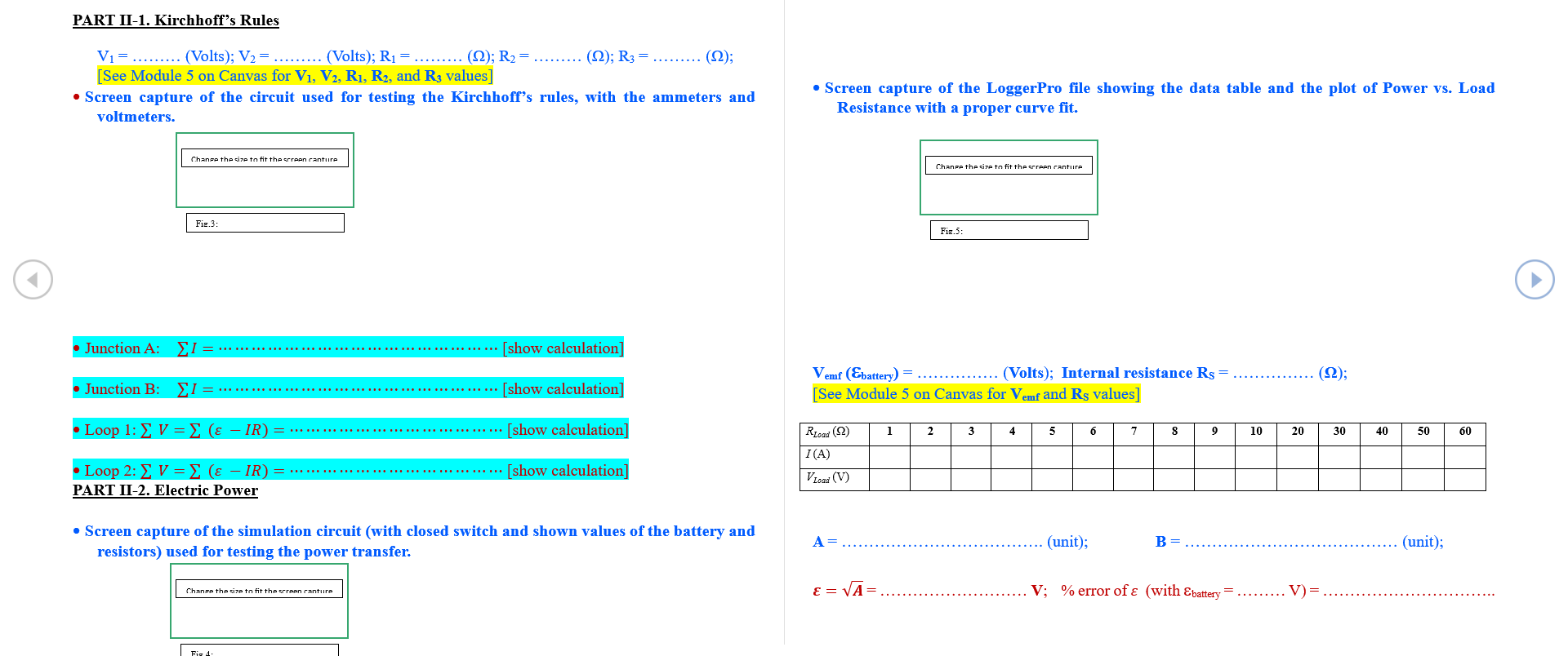 Part IA: R=7Ω Part IB: ρ=3.5x10−4Ω⋅m,D=0.6 mm Part | Chegg.com