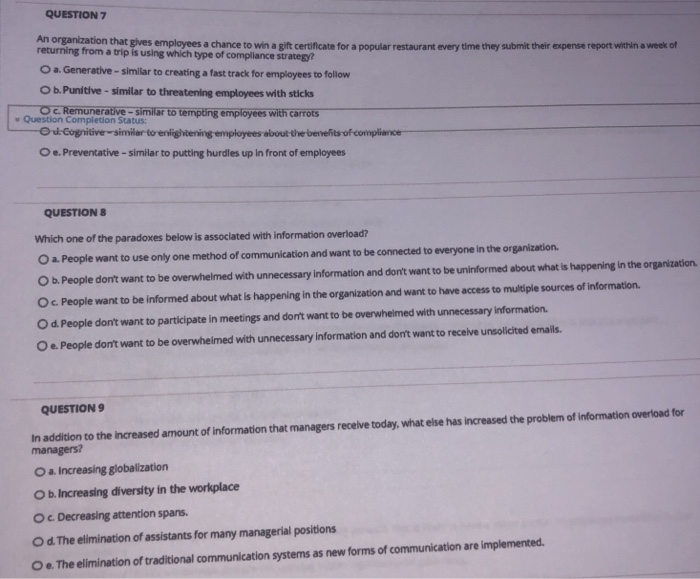 Solved All of the following are guidelines for managing | Chegg.com