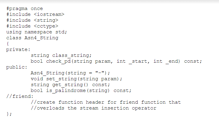 Solved class_string = Madam I'm Adam (Not a palindrome) | Chegg.com