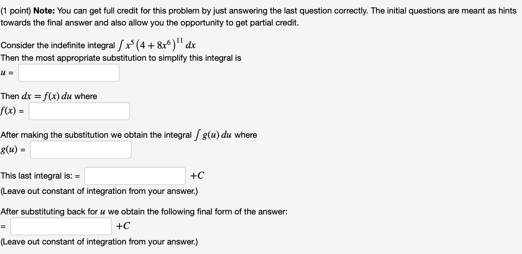 Solved (1 point) Note: You can get full credit for this | Chegg.com