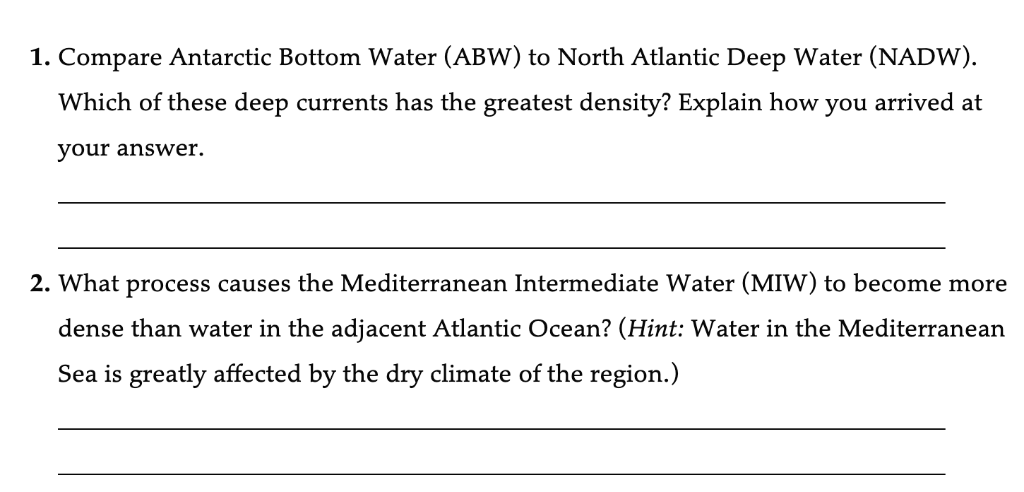 Solved Figure 12.12D is a cross section of the Atlantic | Chegg.com