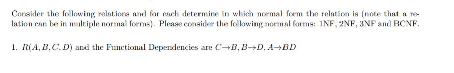 Solved 2. R(A, B, C, D, E) and the Functional Dependencies | Chegg.com