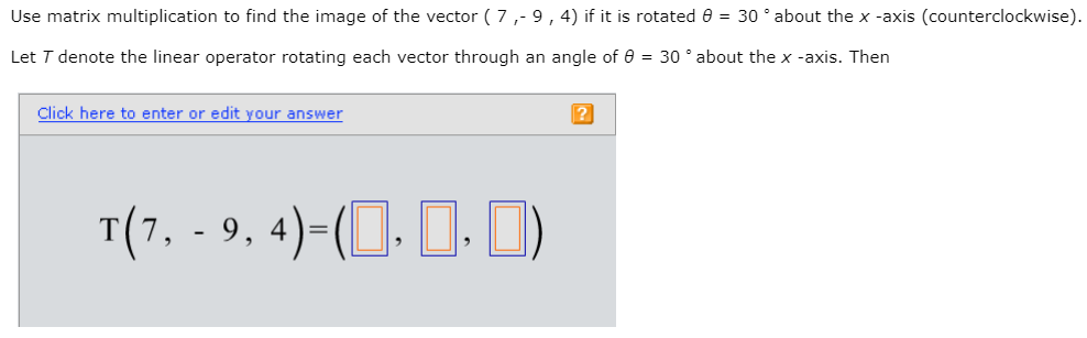 Solved Use matrix multiplication to find the image of the | Chegg.com