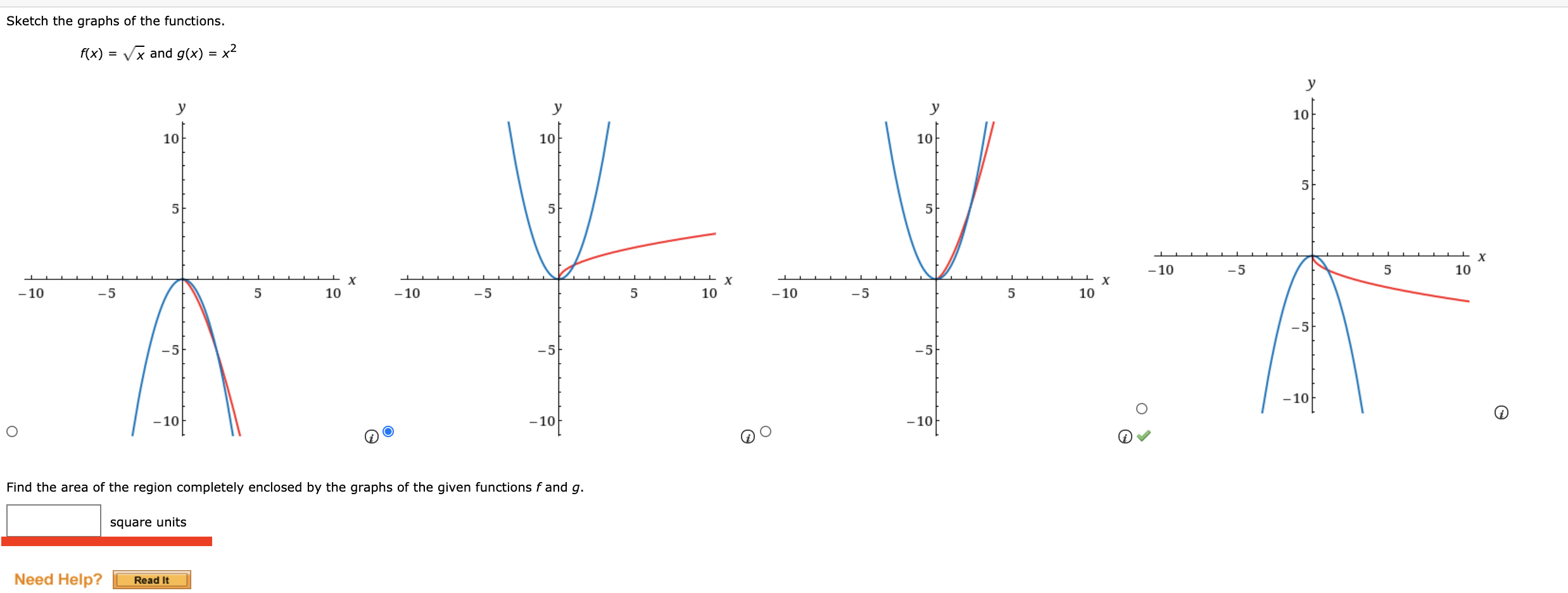 Solved Sketch the graphs of the functions. f(x) = x and g(x) | Chegg.com