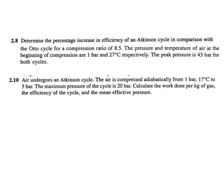 Solved 2.8 Determine the percentage increase in efficiency | Chegg.com