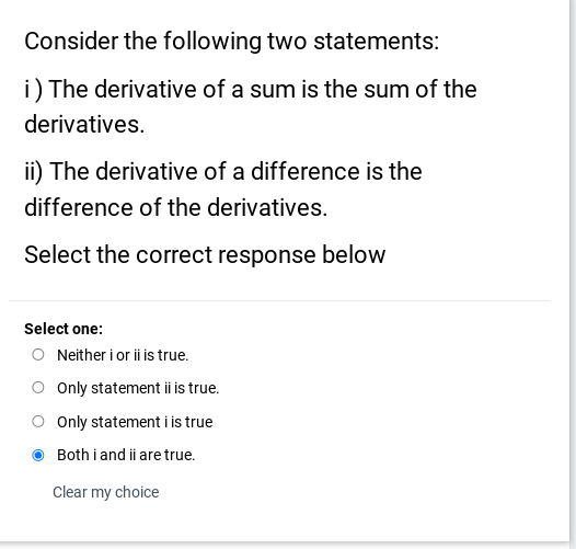 Solved Consider the following two statements: i) The | Chegg.com