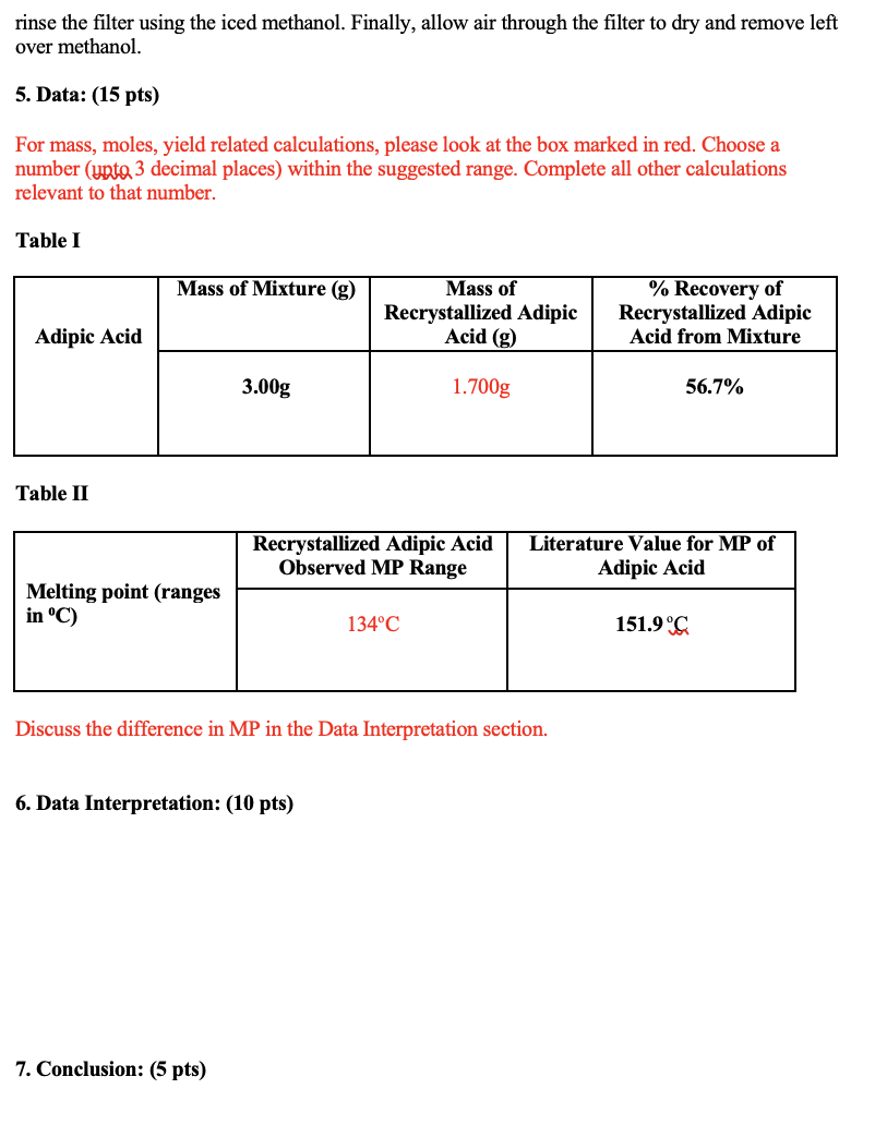 Solved Separation of a Mixture using Filtration | Chegg.com