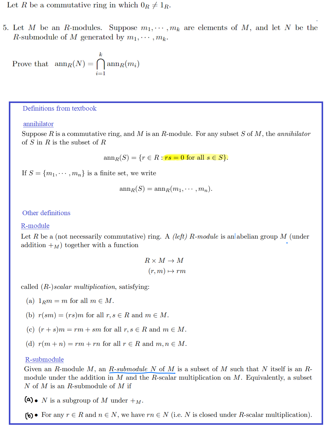 Solved abstract algebra h11 ﻿q5 | Chegg.com
