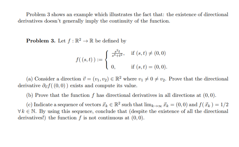 Solved Problem 3 shows an example which illustrates the fact | Chegg.com