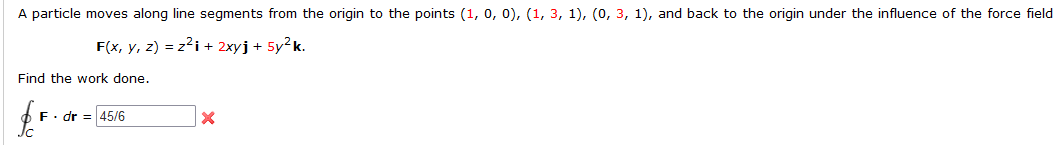 A particle moves along line segments from the origin | Chegg.com
