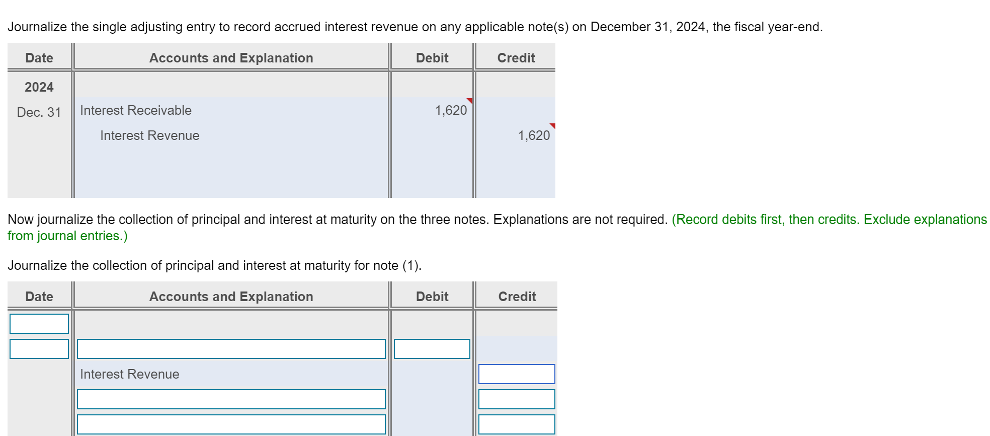Solved Data table Requirements 1. Determine the maturity | Chegg.com