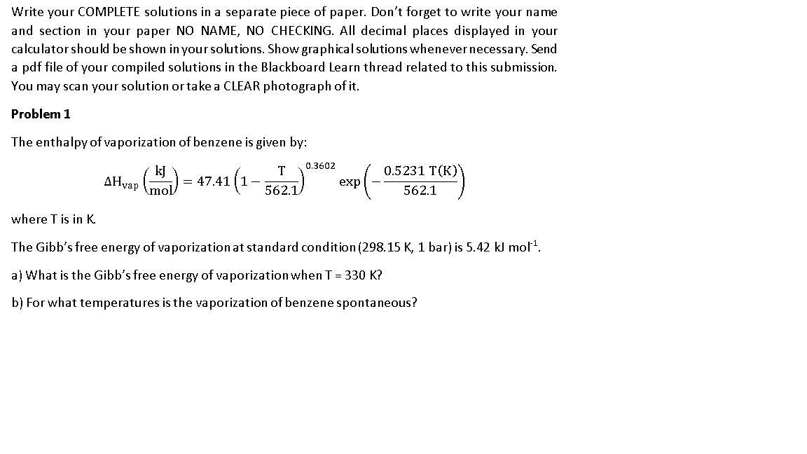 Solved Write your COMPLETE solutions in a separate piece of | Chegg.com