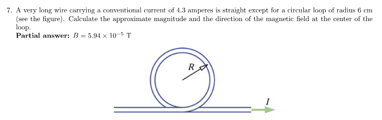 Solved 7. A very long wire carrying a conventional current | Chegg.com