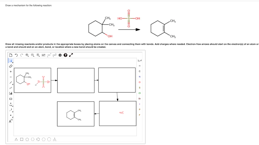 Solved Draw a mechanism for the following reaction: CH, -CH, | Chegg.com
