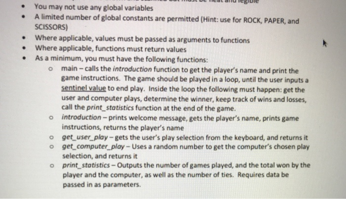 Solved Lab description: For this lab, write a complete | Chegg.com