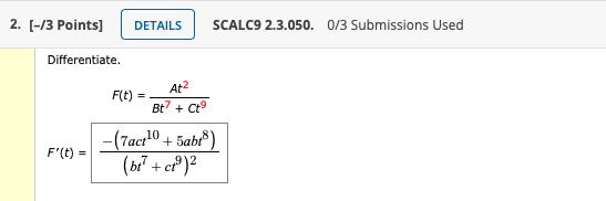 Solved 1. [-13 Points) DETAILS SCALC9 2.2.026. 0/3 | Chegg.com