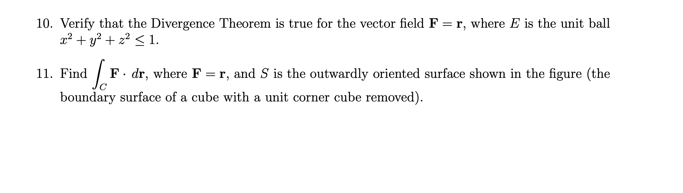 Solved 12. If the components of F have continuous second | Chegg.com