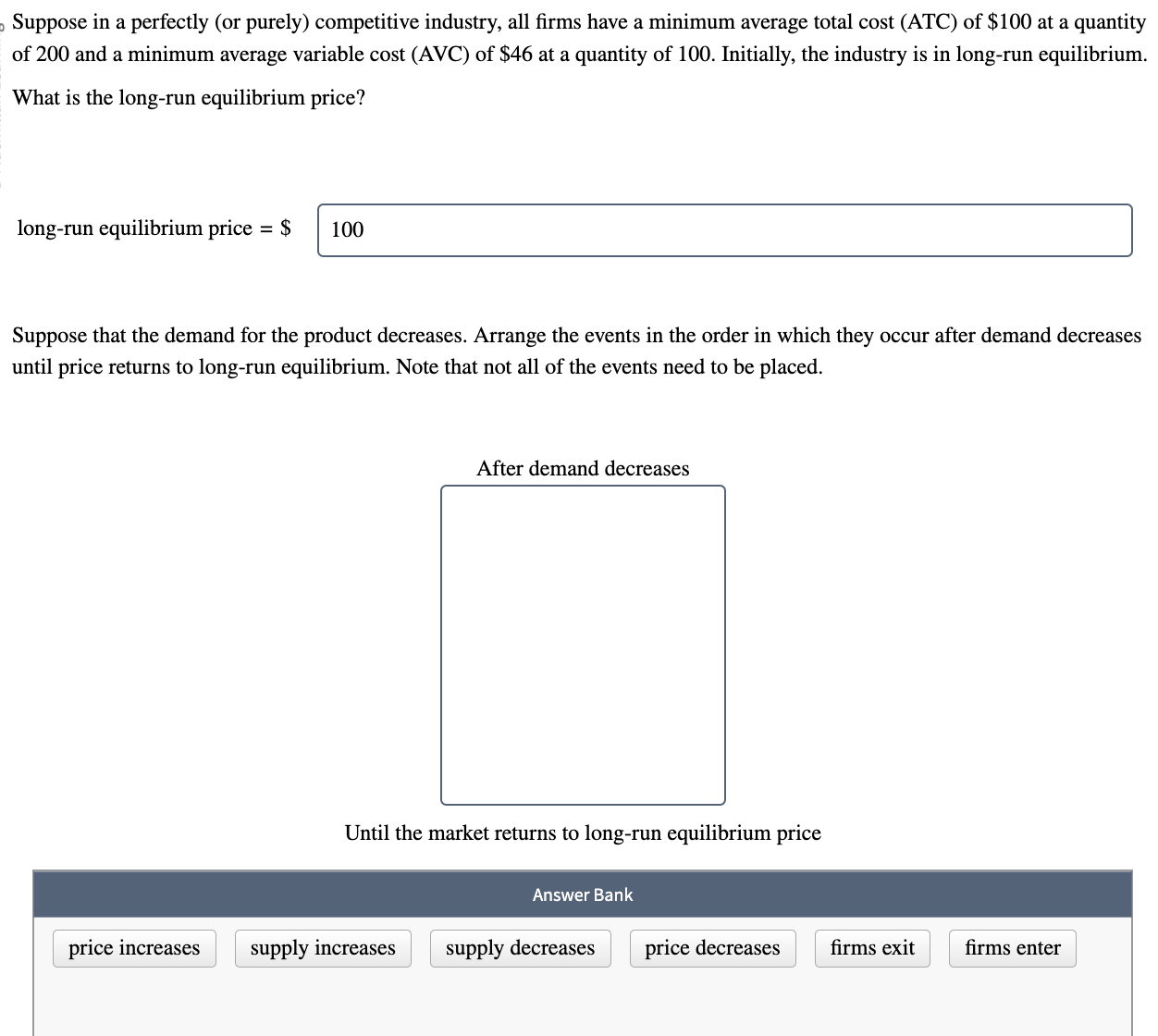Solved Suppose in a perfectly (or purely) ﻿competitive | Chegg.com