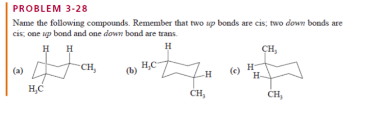 Solved PROBLEM 3-28 Name the following compounds. Remember | Chegg.com