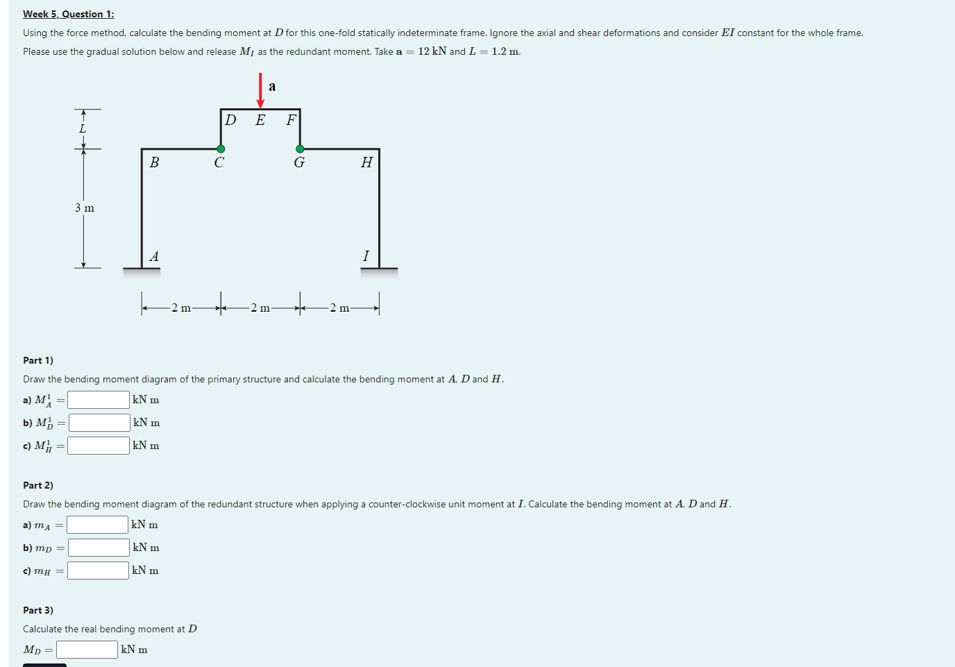 Solved Week 5, Question 1: Please use the gradual solution | Chegg.com