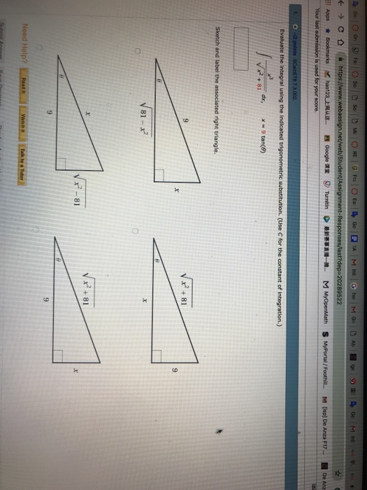 Solved 20289522 S MyPortal / Foothill 邑[isp] De Anza F17- 1 | Chegg.com