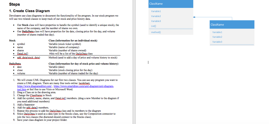 1 Create Class Diagram Developers Use Class Diagrams 