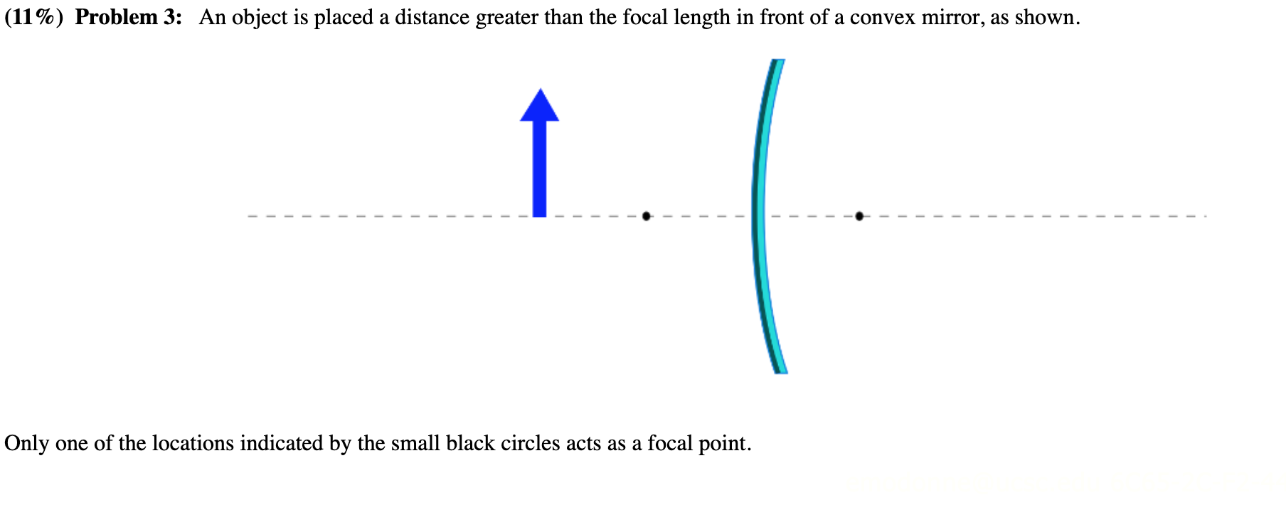 Solved (11%) Problem 3: An object is placed a distance | Chegg.com