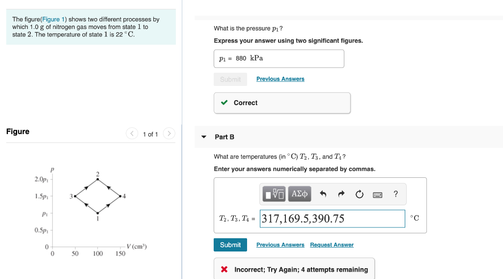 Solved The figure(Figure 1) shows two different processes by | Chegg.com