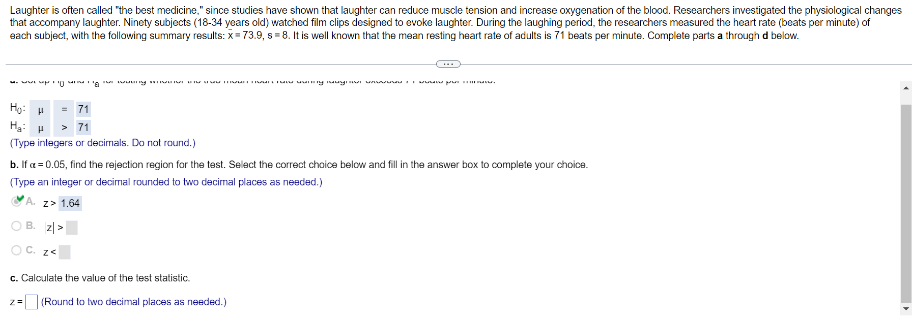 Solved Laughter is often called "the best medicine," since | Chegg.com