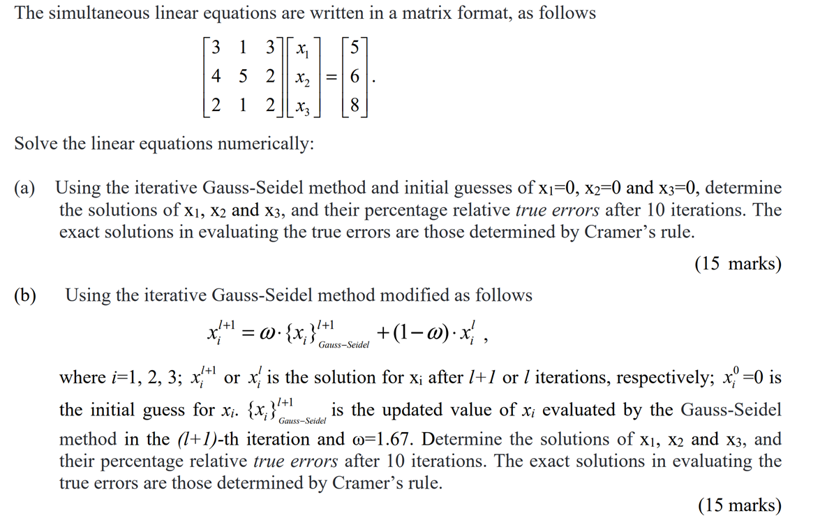 Solved ⎣⎡342151322⎦⎤⎣⎡x1x2x3⎦⎤=⎣⎡568⎦⎤ Solve the linear | Chegg.com