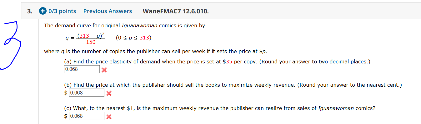 Solved The demand curve for original Iguanawoman comics | Chegg.com