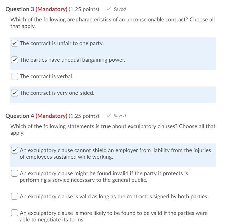 Solved Question 3 (Mandatory) (1.25 points) Saved Which of | Chegg.com